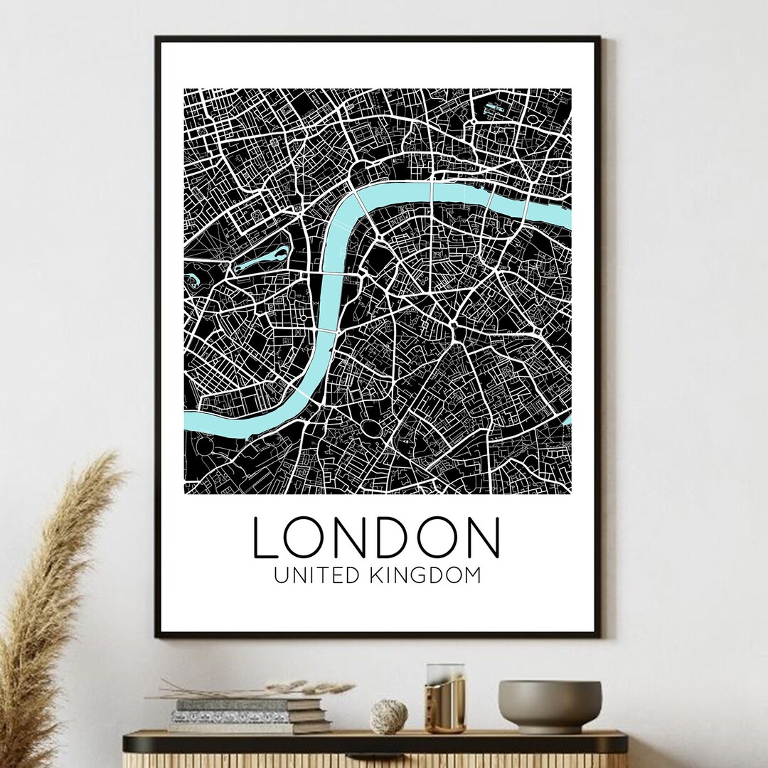 London Map Poster, London City Poster, London Map, London Print, London ...