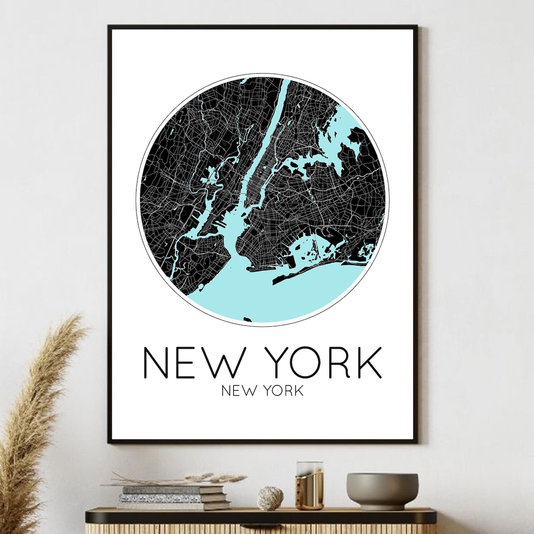 New York Map Poster, New York City Poster, New York Map, New York Print ...