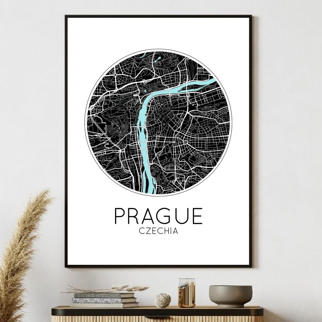 Prague Map Poster, Prague City Poster, Prague Map, Prague Print, Prague ...