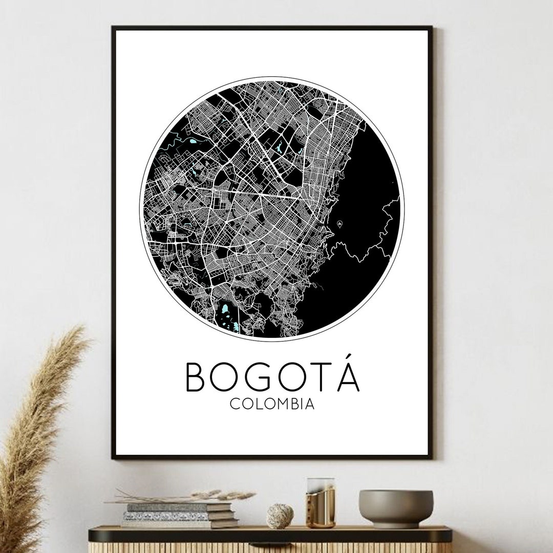 Bogota Map Poster, Bogota City Poster, Bogota Map, Bogota Print, Bogota ...