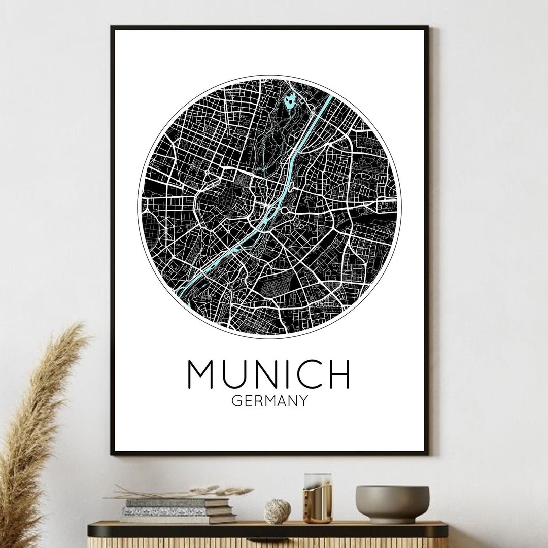 Munich Map Poster, Munich City Poster, Munich Map, Munich Print, Munich ...