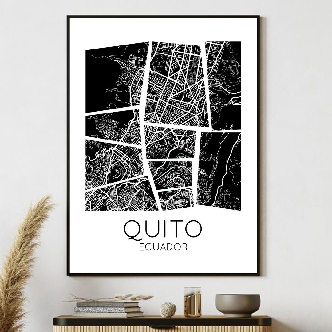 Quito Map Poster, Quito City Poster, Quito Map, Quito Print, Quito ...