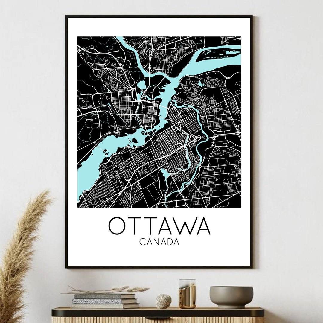 Ottawa Map Poster, Ottawa City Poster, Ottawa Map, Ottawa Print, Ottawa ...