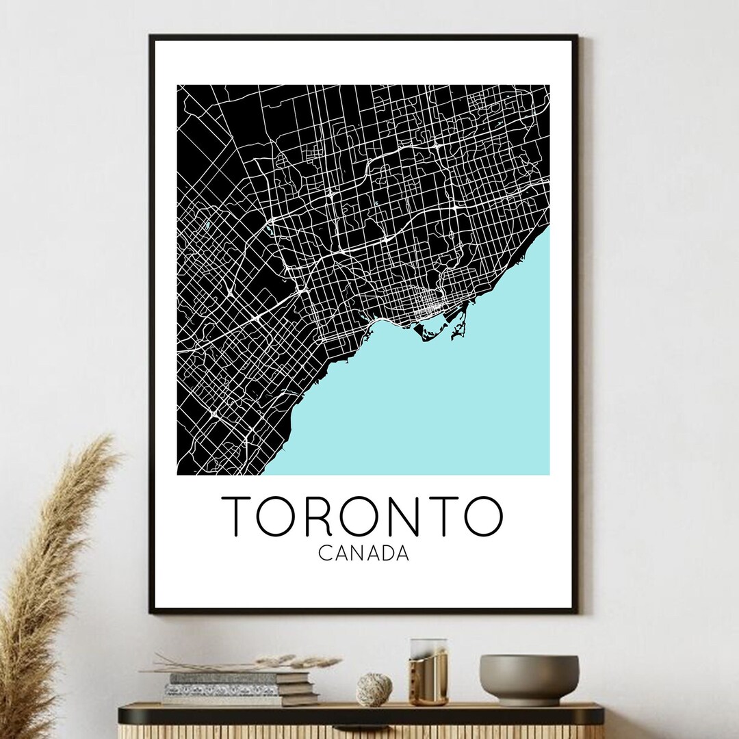 Toronto Map Poster, Toronto City Poster, Toronto Map, Toronto Print ...