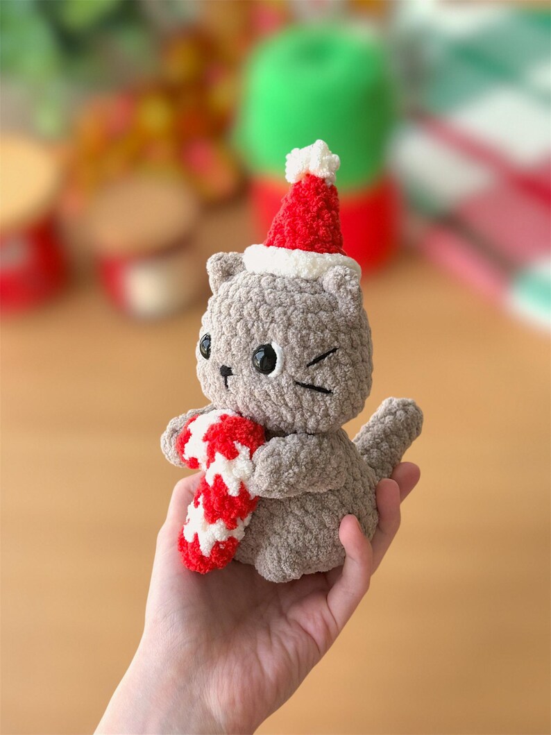 Christmas Cats Crochet Pattern | Cute Amigurumi Holiday Decor | Easy ...