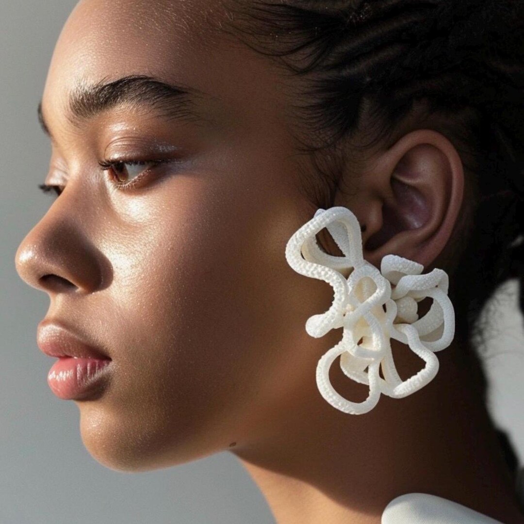 Statement Earrings Celestial Loops | Summer Lightweight Jewelry | Handmade in Canada - Etsy