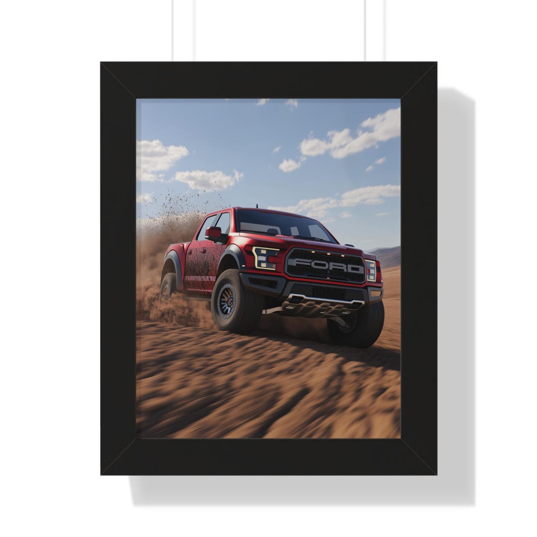 Ford Raptor Poster, Framed or Un-framed Poster, Truck Poster, Car ...