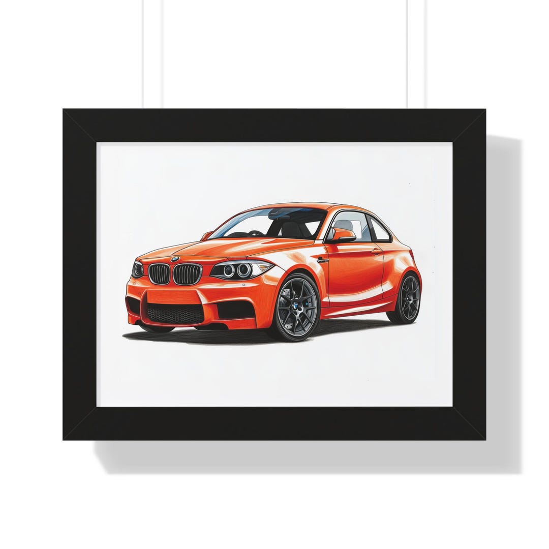 BMW 1M Poster, Framed or Unframed, Wall Art for Office, Boys Kids Room ...