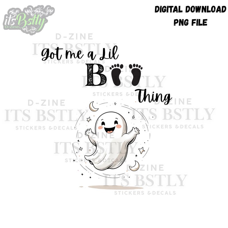 Halloween Maternity PNG: "got Me a Little Boo Thing" Baby Footprints ...