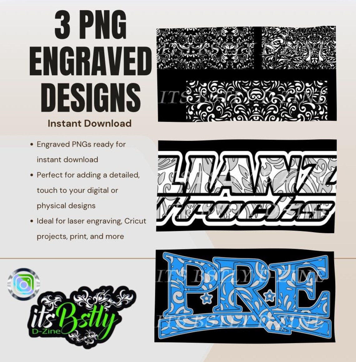 Engraved PNG Bundle | Cricut Engrave File | Laser Engraving Designs ...