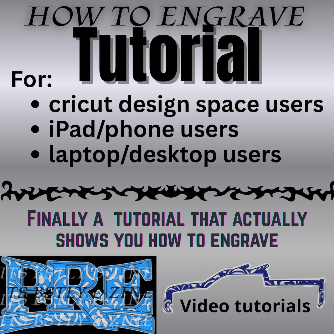 How to Engrave Tutorial, Engraving Vinyl, Cricut Design - Etsy