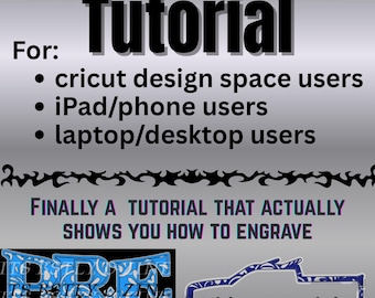 How to Engrave Tutorial, Engraving Vinyl, Cricut Design - Etsy