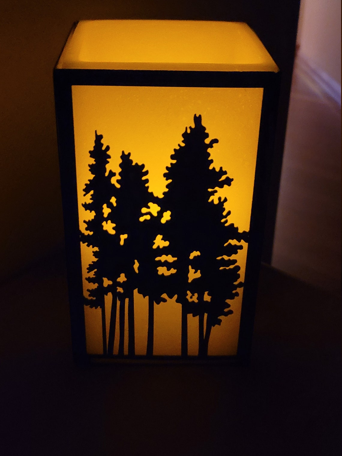 Forest of Trees Metal Candle Holder 4 Color Options and 2 - Etsy