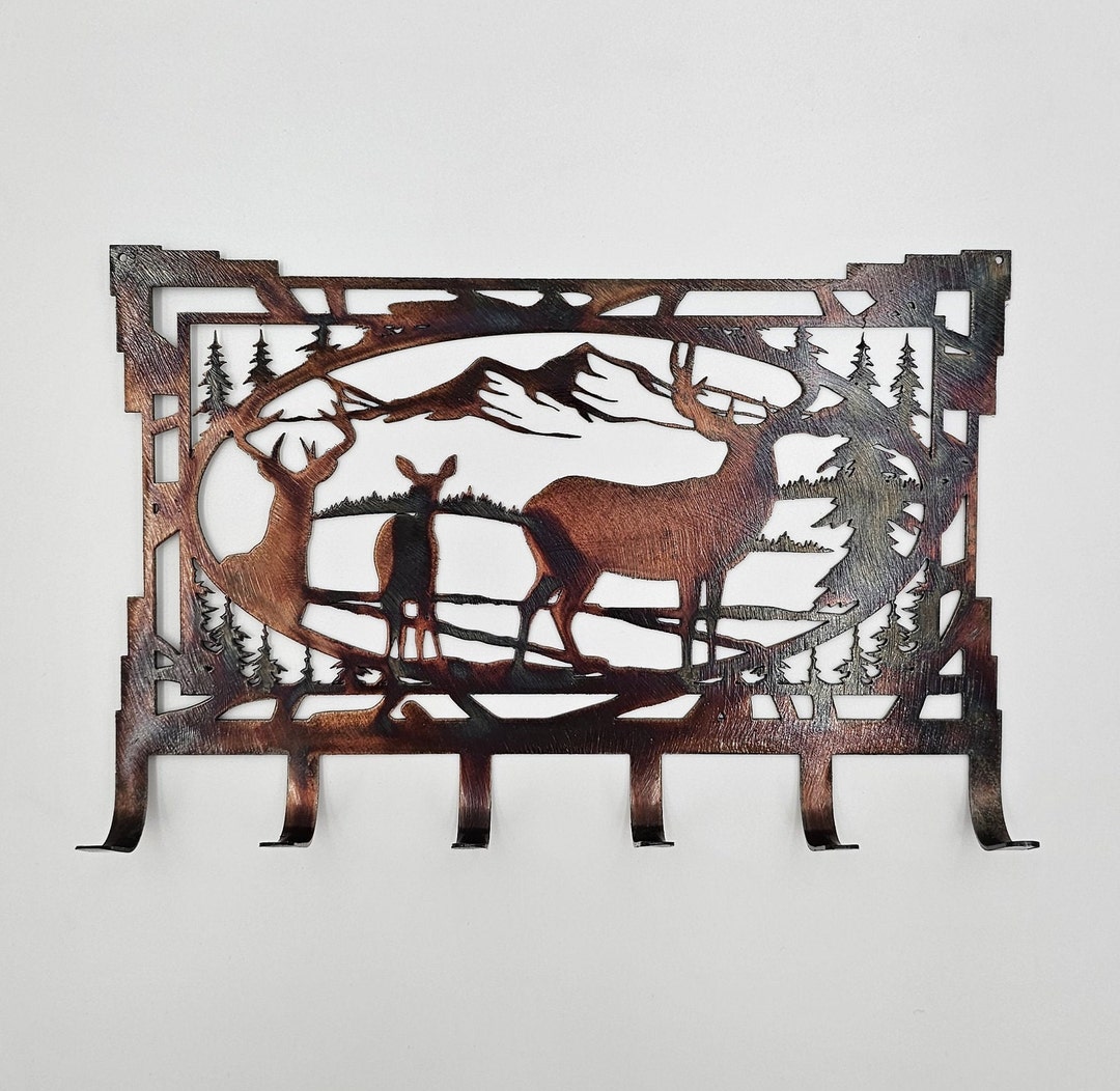 Metal Deer Key Rack - Etsy