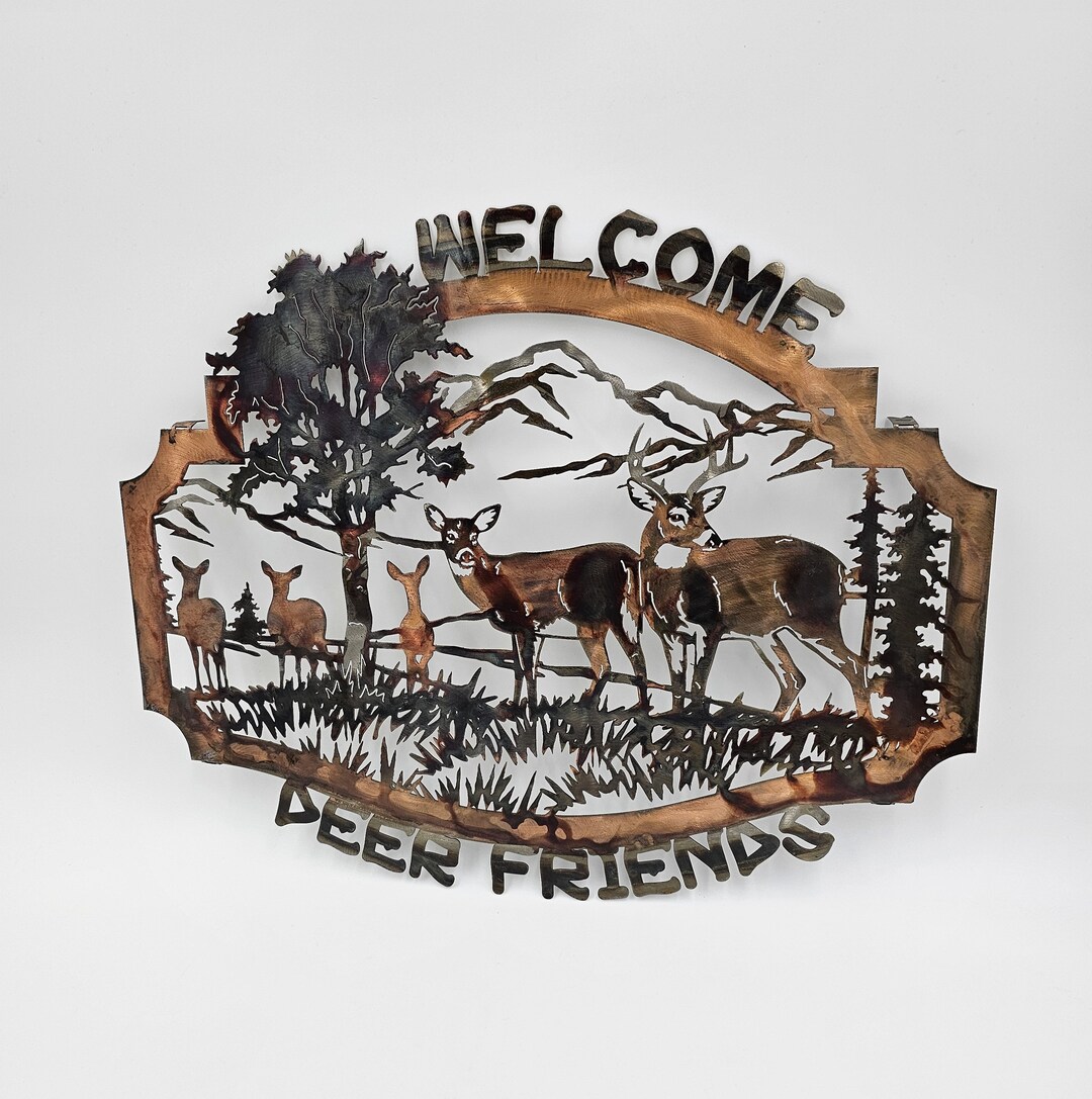 Welcome Deer Sign for Front Porch - Etsy