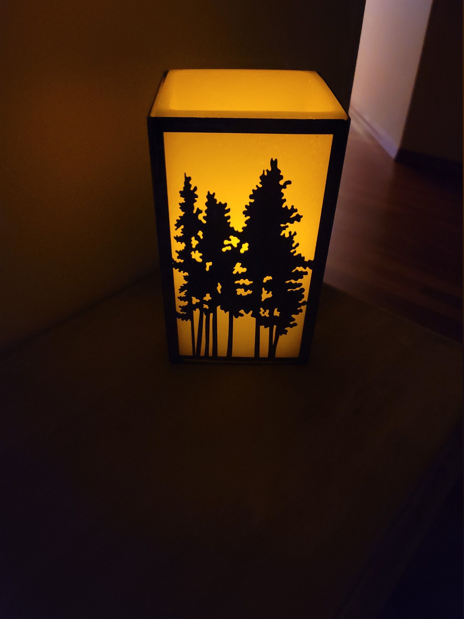 Forest of Trees Metal Candle Holder 4 Color Options and 2 | Etsy