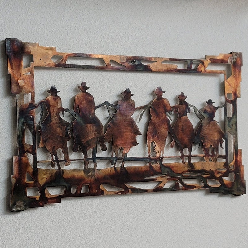 Western Metal Art - Etsy