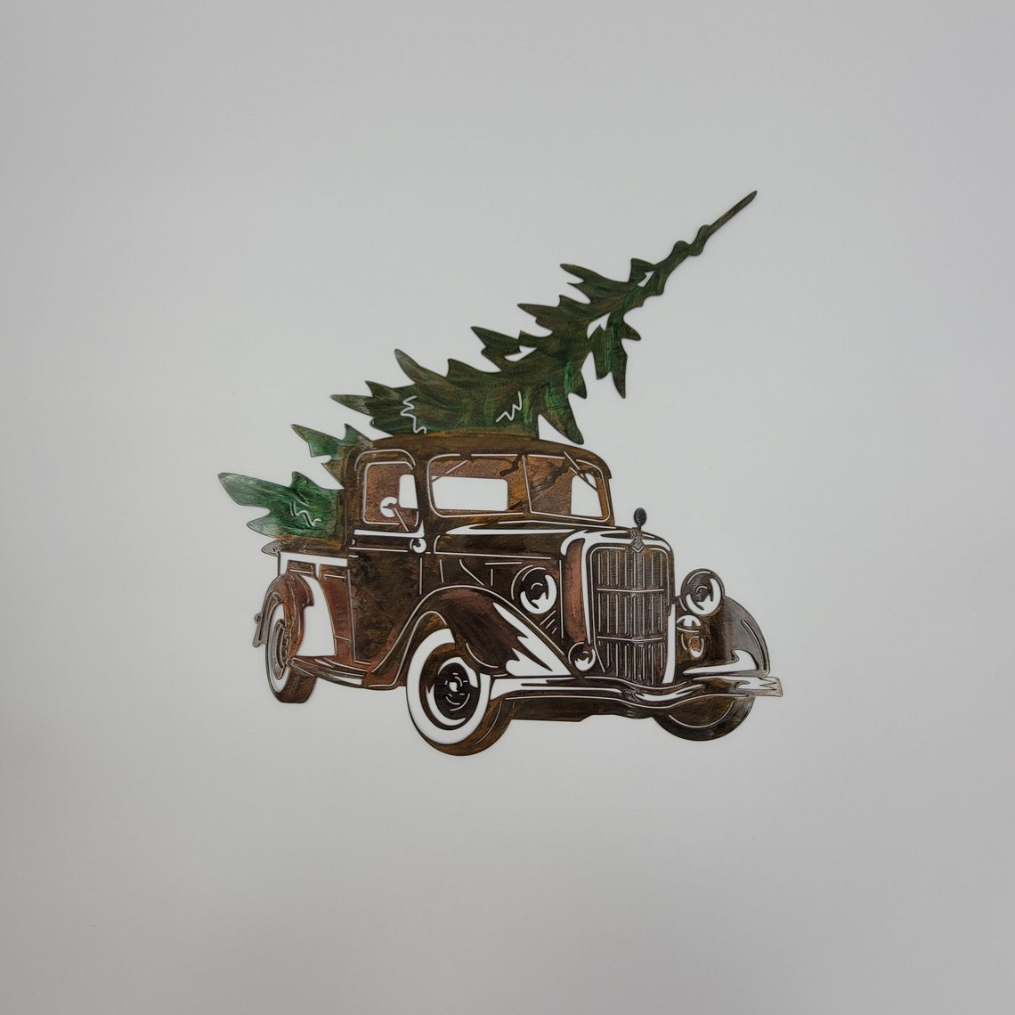 Vintage 1936 Ford Truck With Christmas Tree Metal Wall Hanging - Etsy