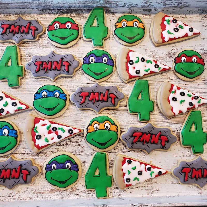 Ninja Turtle Cookies - Etsy