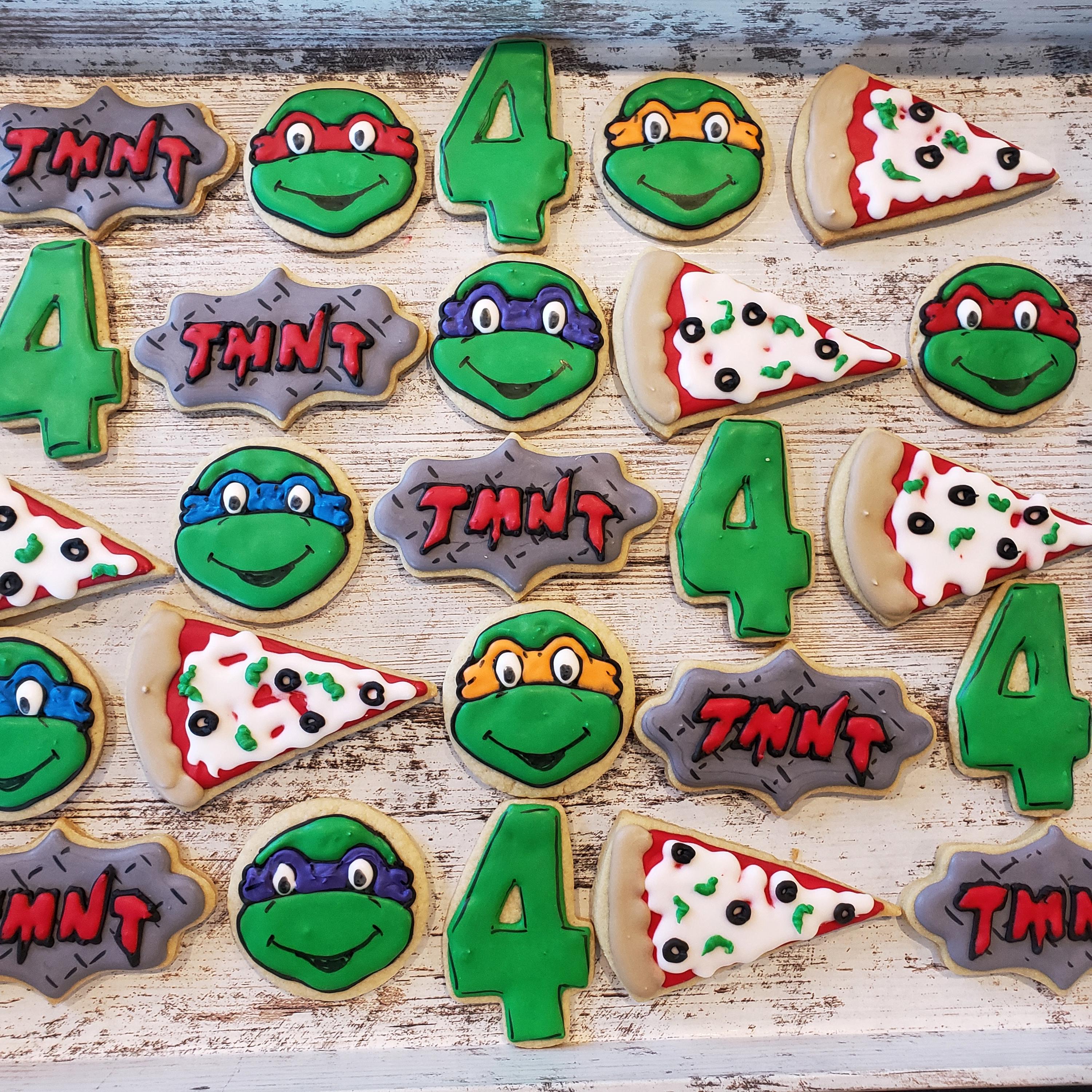 Teenage Mutant Ninja Turtles Sugar Cookies - Set of 12 - Etsy