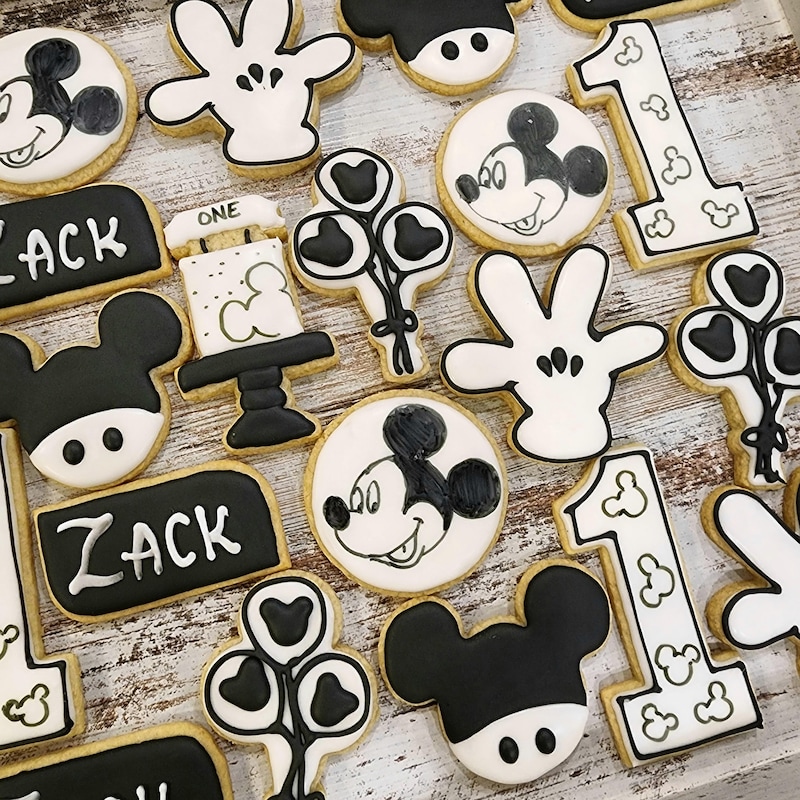 Mickey Mouse Cookies - Etsy