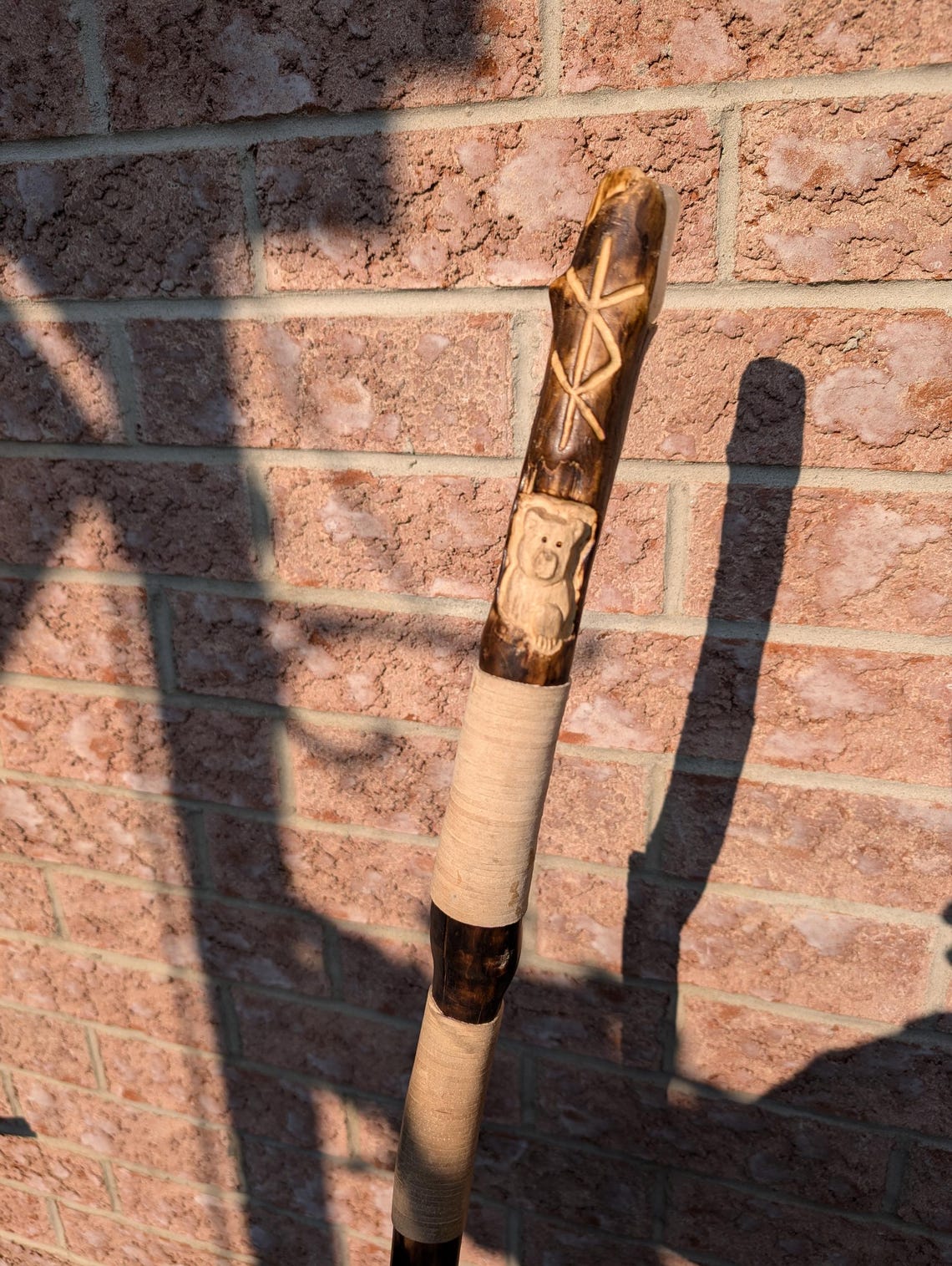 Custom Wood Carved Walking Stick: Personalized Carvings and Design - Etsy