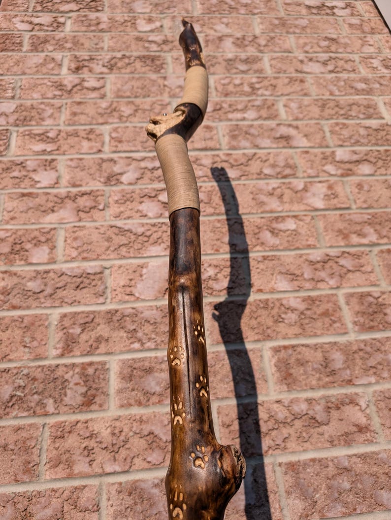 Custom Wood Carved Walking Stick: Personalized Carvings and Design - Etsy