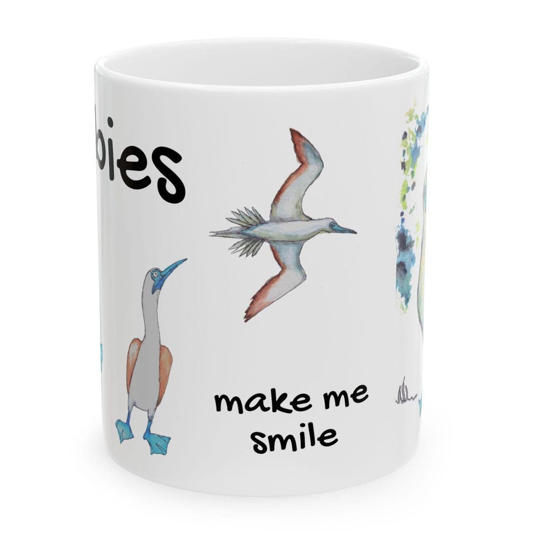 Boobies Birds Funny Coffee Ceramic Mug, (11oz,) Bird Watcher Gift - Etsy