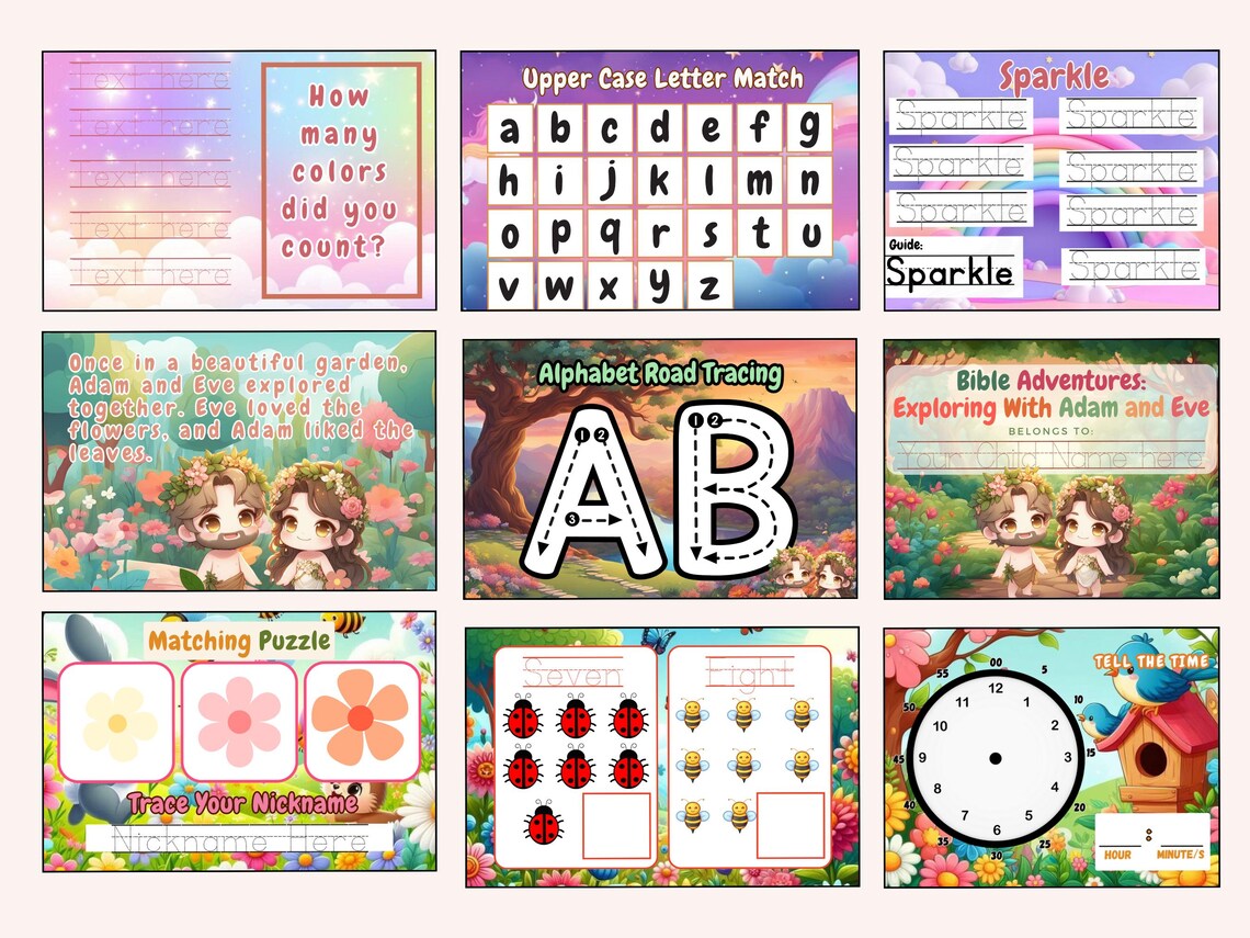 6 Themed Busy Book Bundle #1 for Kids With MRR (ready to Use, Editable ...