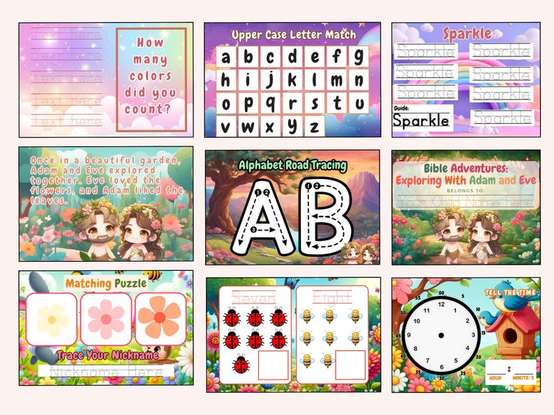 6 Themed Busy Book Bundle 1 for Kids With MRR ready to Use, Editable in ...