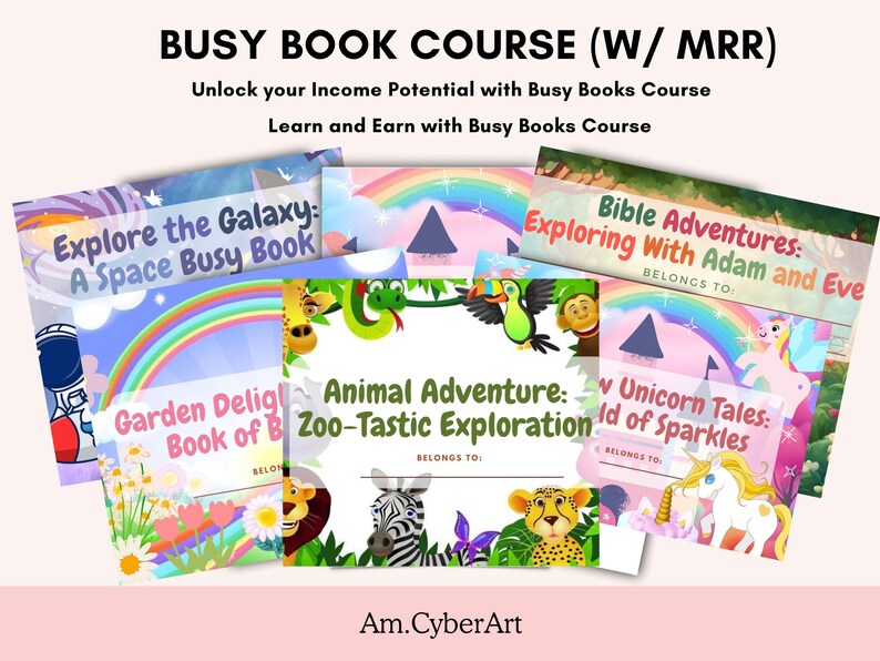 Busy Book Course (MRR | PLR Digital Products| Editable Busy Books ...