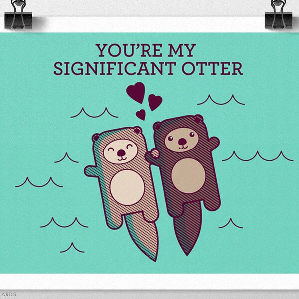 Otters Holding Hands - Etsy