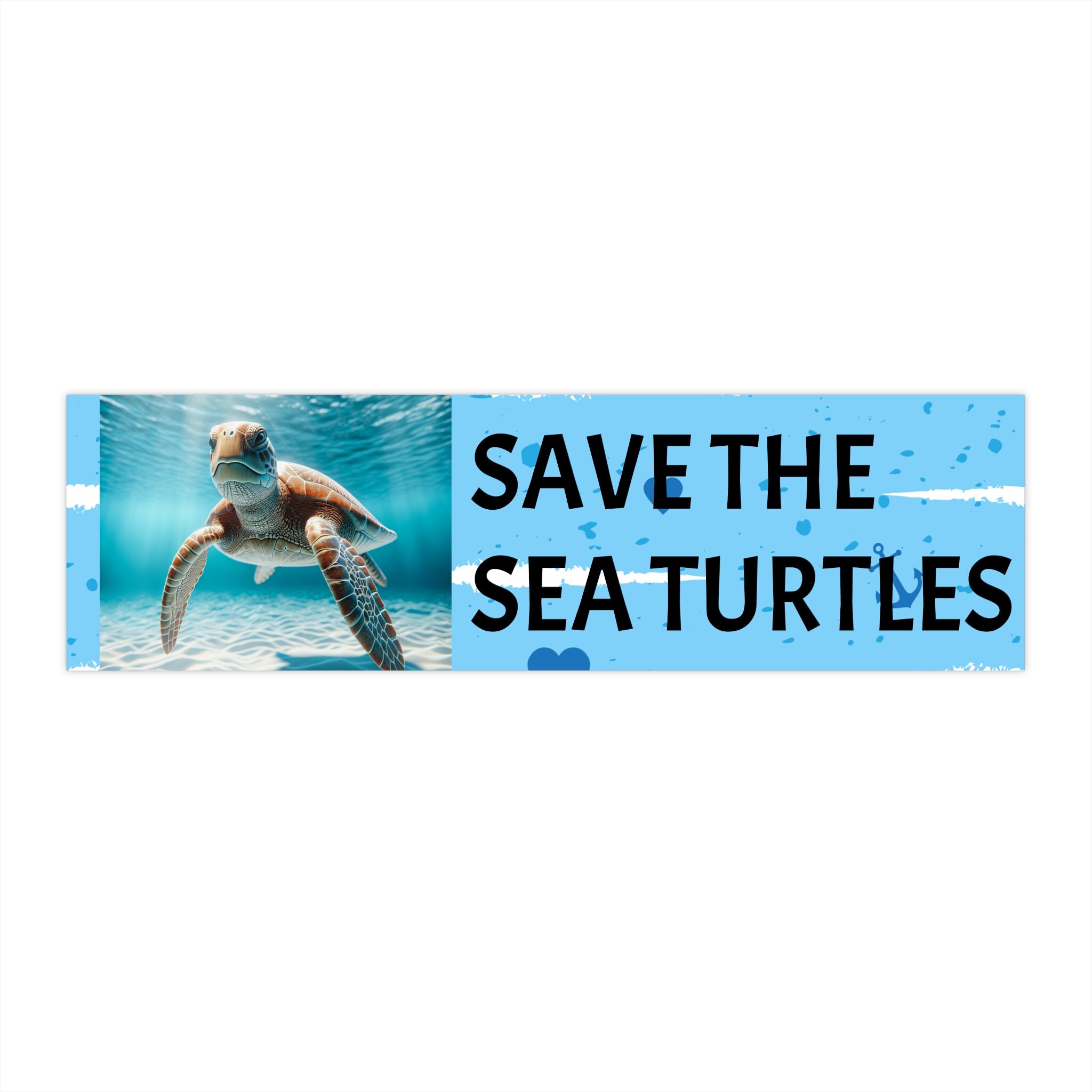Save the Sea Turtles Bumper Sticker - Etsy