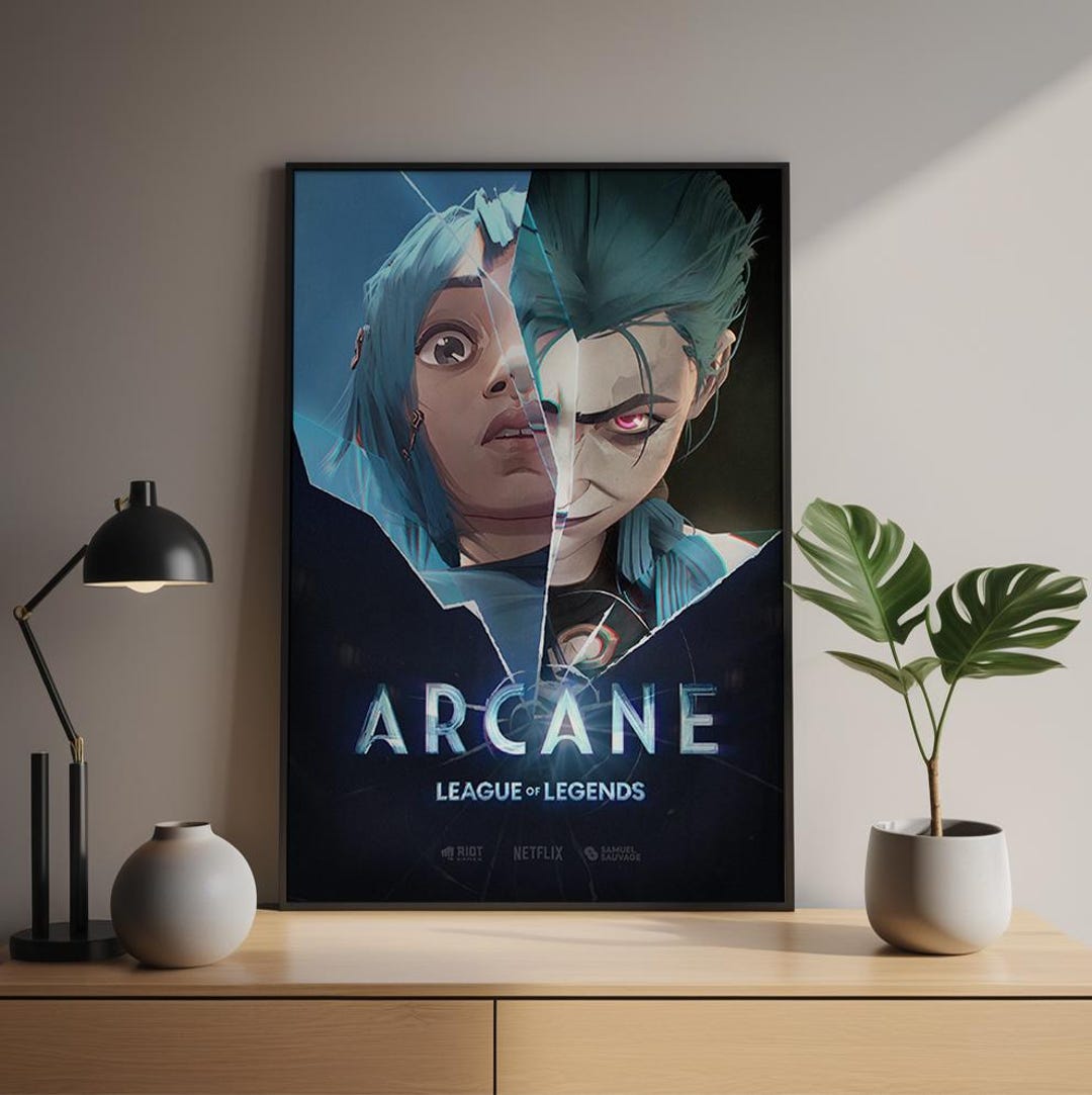 Arcane League of Legends Season Poster, Jinx Poster Printed on HD ...