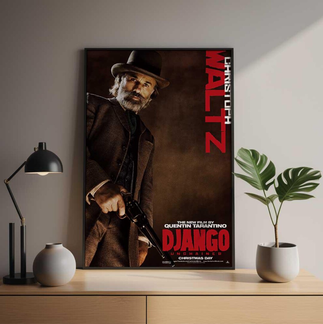 Django Unchained Poster, Movie Poster Printed on HD Waterproof Canvas ...