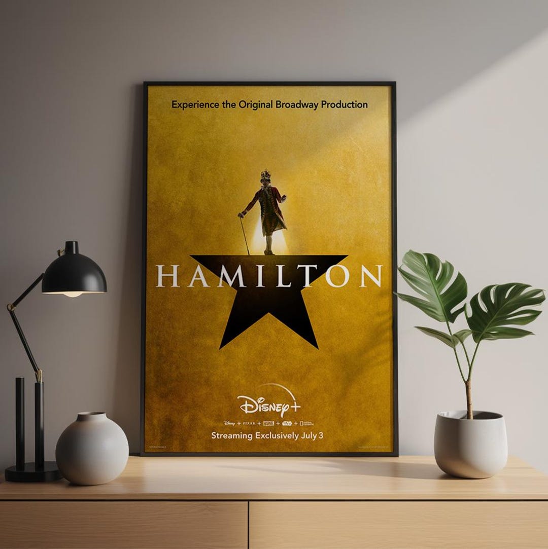 Hamilton Musical Movie Poster Printed on HD Waterproof Canvas No Frame ...