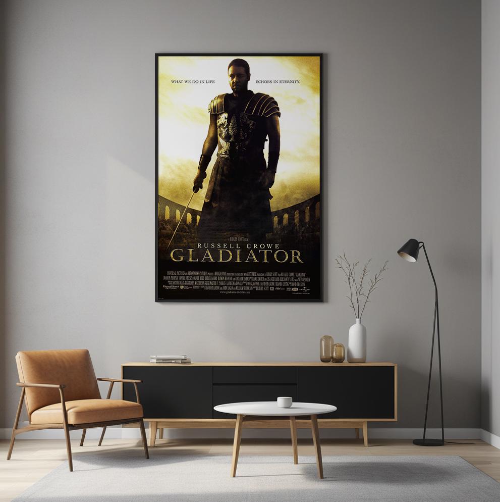 Gladiator Movie Poster Printed on HD Waterproof Canvas No Frame ...