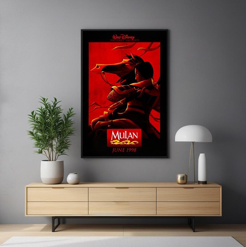 Mulan Movie Poster, Walt Disney Printed on HD Waterproof Canvas No ...