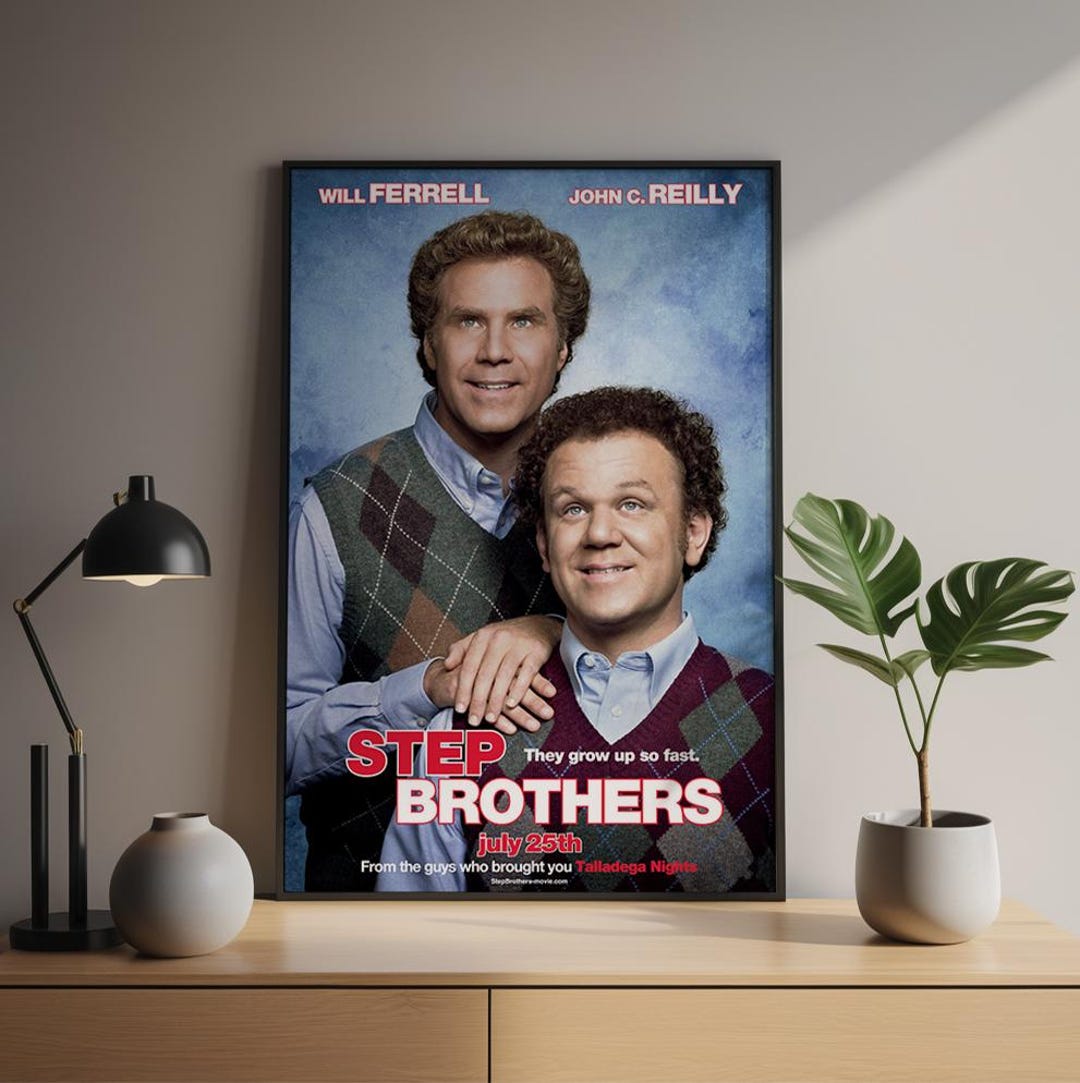 Step Brothers Movie Poster Will Ferrell Poster Printed on HD Waterproof ...