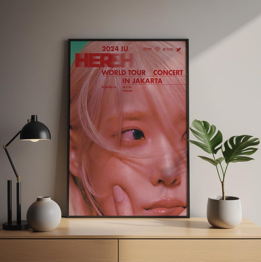 IU World Tour H.E.R. Poster Printed on HD Waterproof Canvas No Frame ...