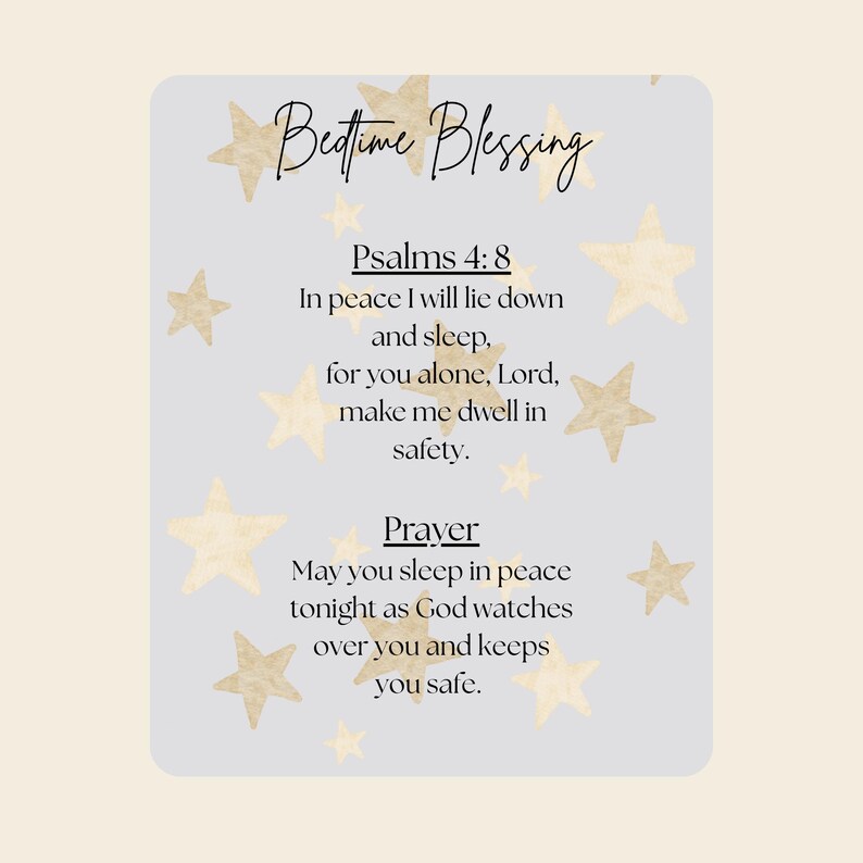 Prayer Cards for Kids | Bedtime Printable Cards | Christian Nighttime ...