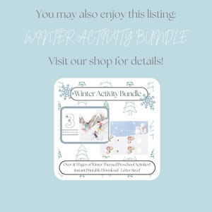 Cozy Winter Morning Menu | Preschool Winter Activities | Morning Menu ...