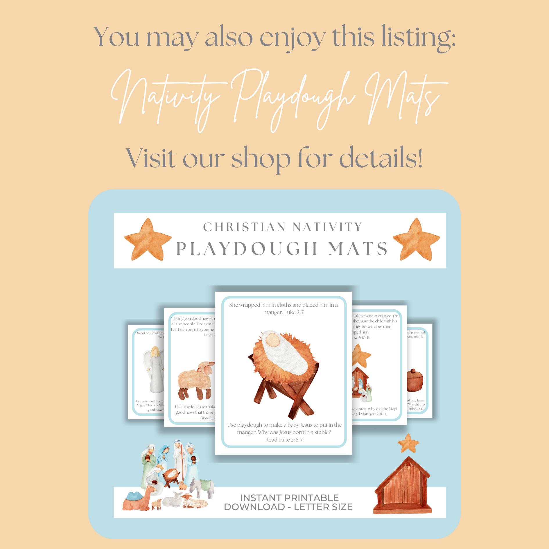 Christmas Nativity Morning Menu | Homeschool Advent Preschool ...