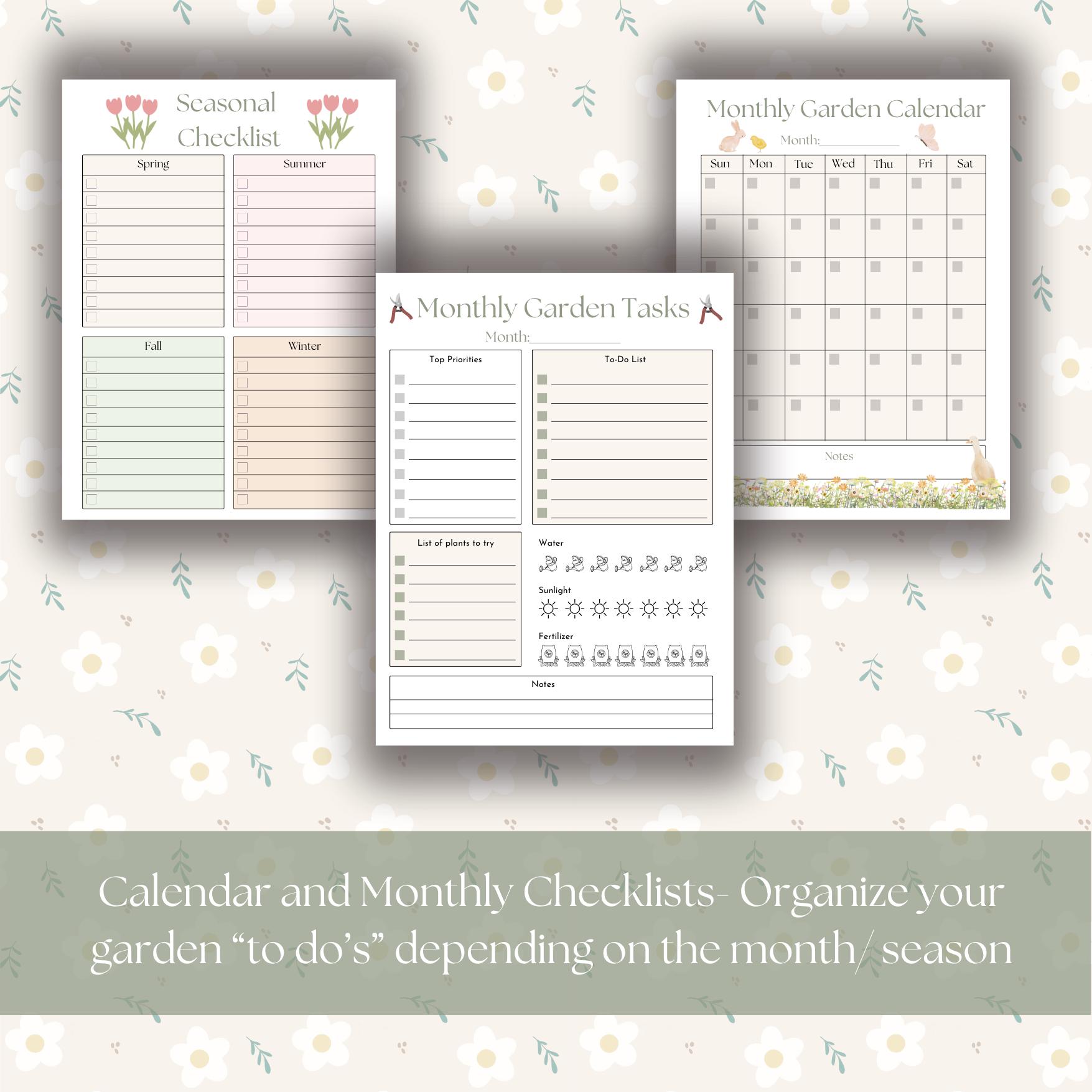 Ultimate Garden Planner Printable | Gardening Log | Flower Garden ...
