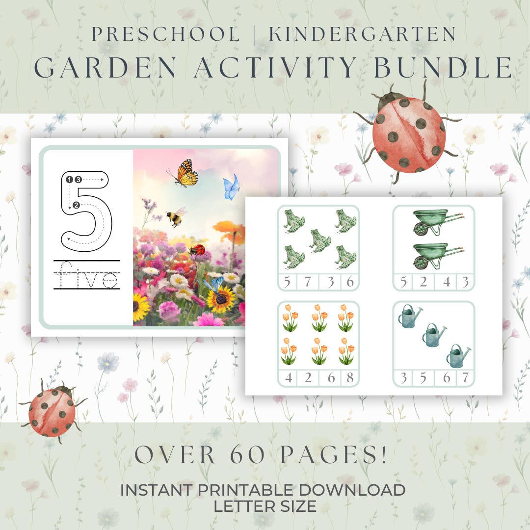 Preschool Garden Activity Bundle | Pollinator Unit Study | Spring ...