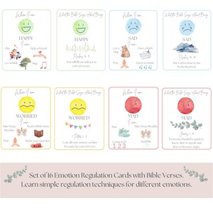 Christian Calm Corner | Emotion Chart | Feeling Chart | Zones of ...