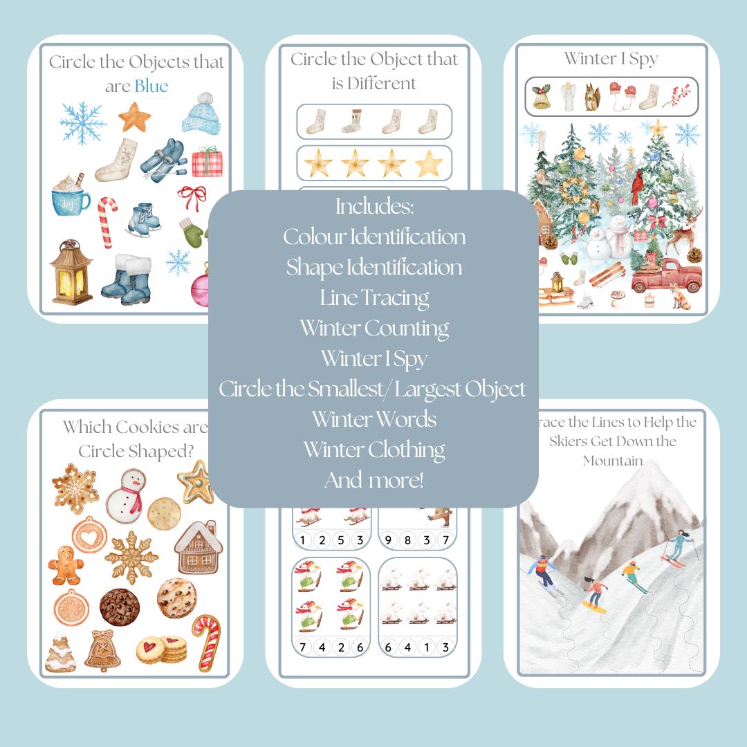Cozy Winter Morning Menu | Preschool Winter Activities | Morning Menu ...