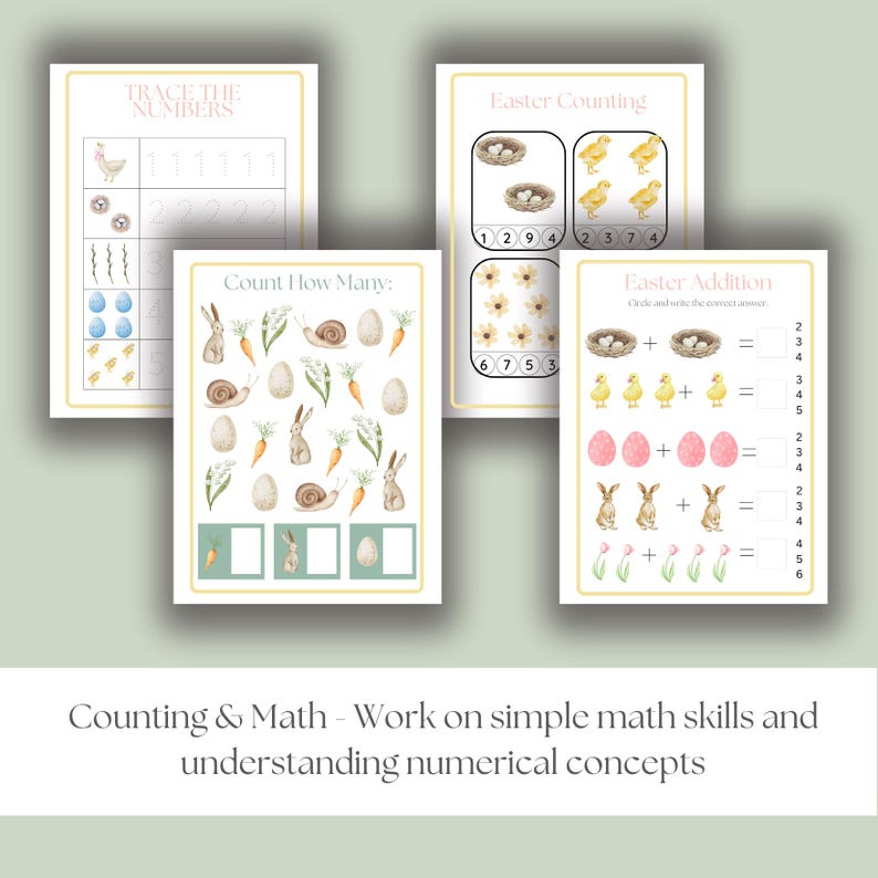 Easter Morning Menu | Spring Morning Menu | Preschool Kindergarten ...
