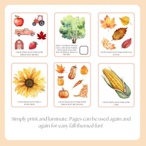 Fall Farm Playdough Mats | Fall Homeschool Printable | Preschool Fall ...