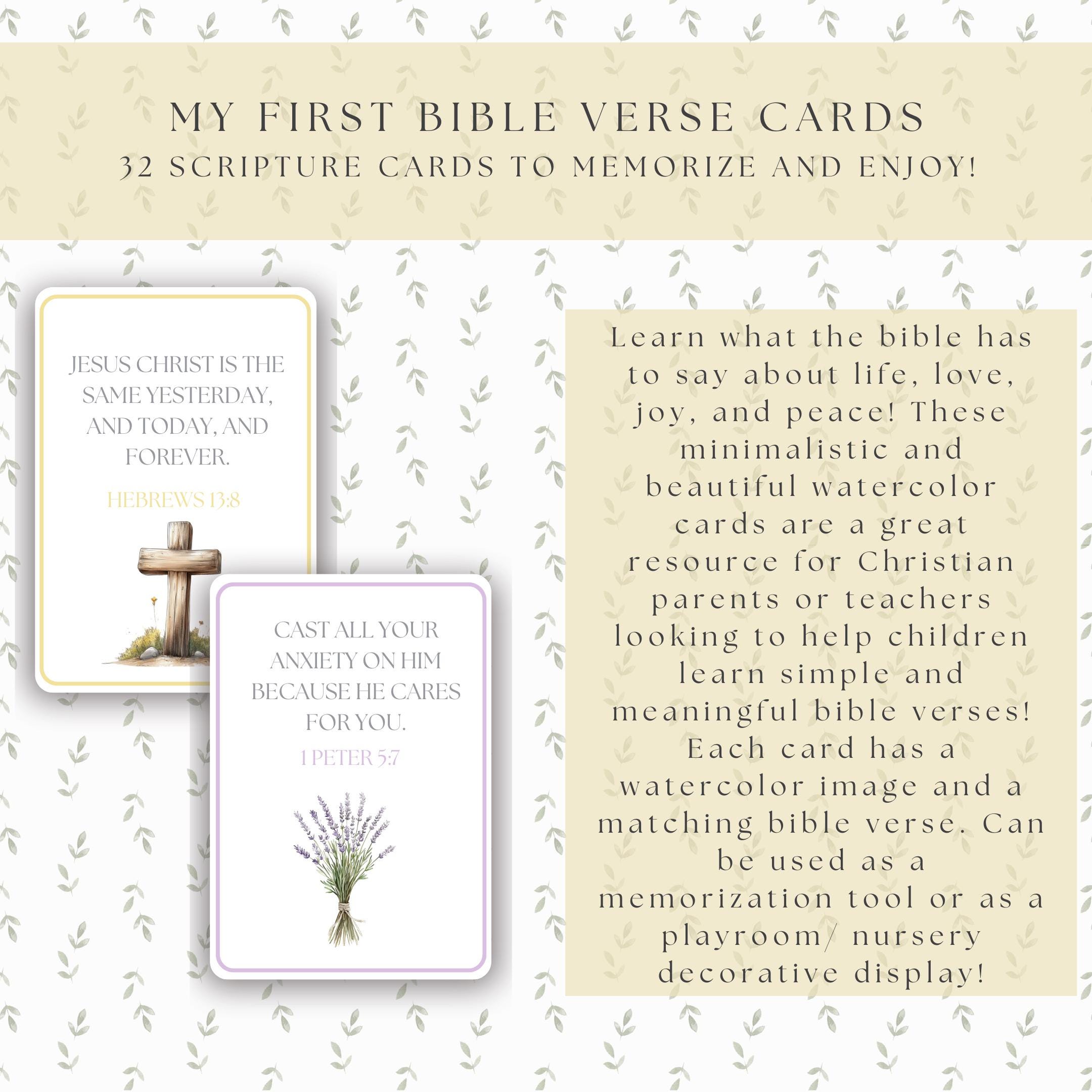 Bible Verse Flashcards | Lunchbox Printable Scripture Cards | Bible ...